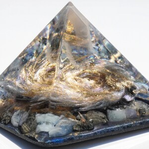 Arch Angel Michael - Orgonite Galaxy Pyramid - Orgone Meditation Tool - Personal VORTEX ...