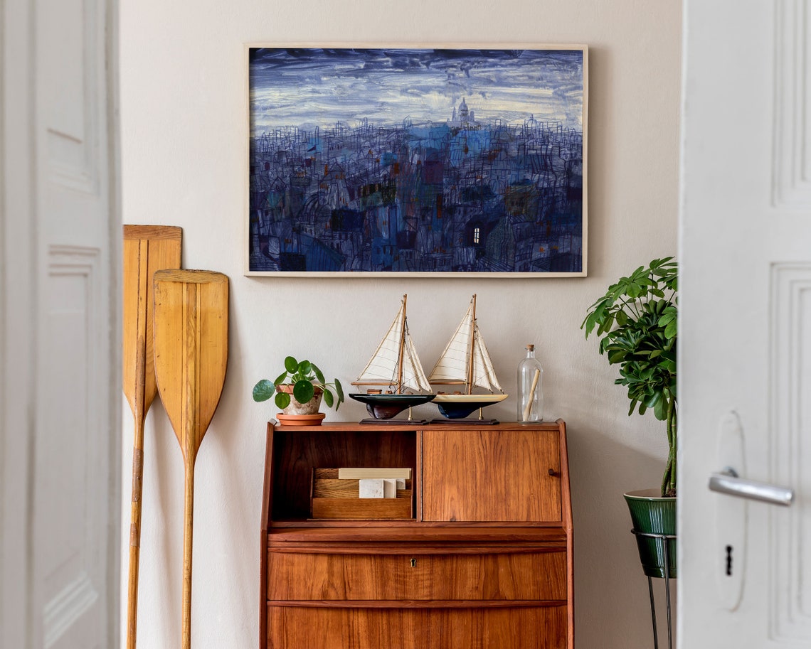 Night in Paris Print France Wall Decor Paris Poster Night - Etsy