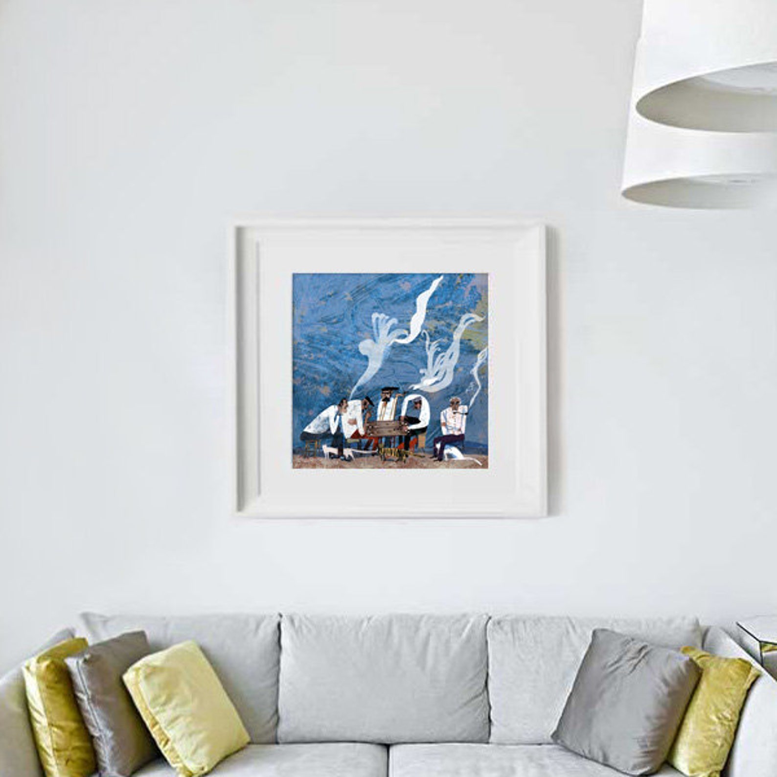 On Sale Blue Print Bar Decor Wall Art - Etsy