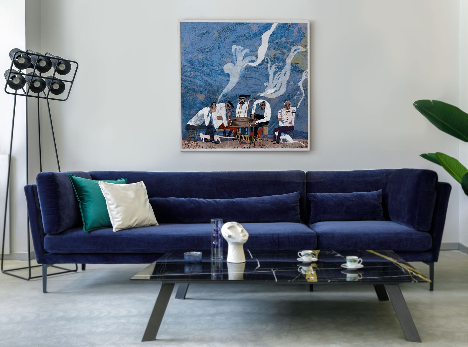 On Sale Blue Print Bar Decor Wall Art - Etsy