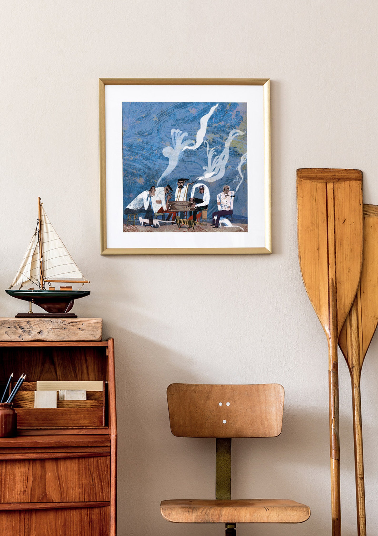 On Sale! Blue Print Bar Decor Wall Art - Etsy