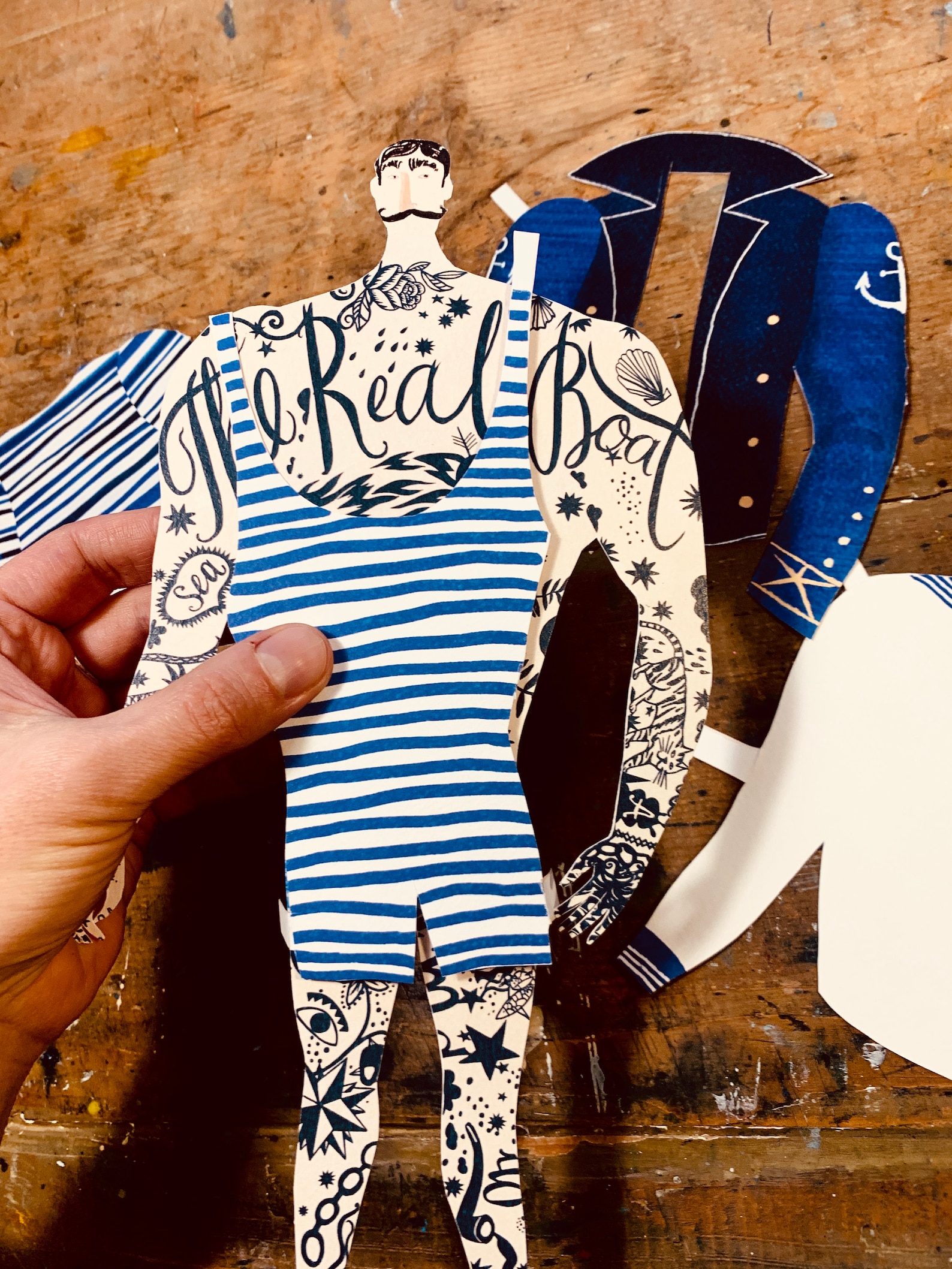 Captain Paper Doll – Printable Paper Doll With Costumes | Instant ...