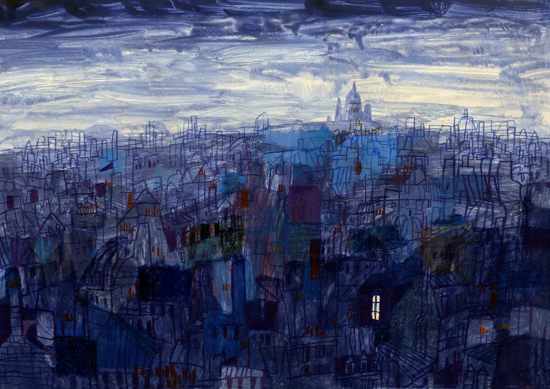 Night in Paris Print, France Wall Decor, Paris Poster, Night Print ...