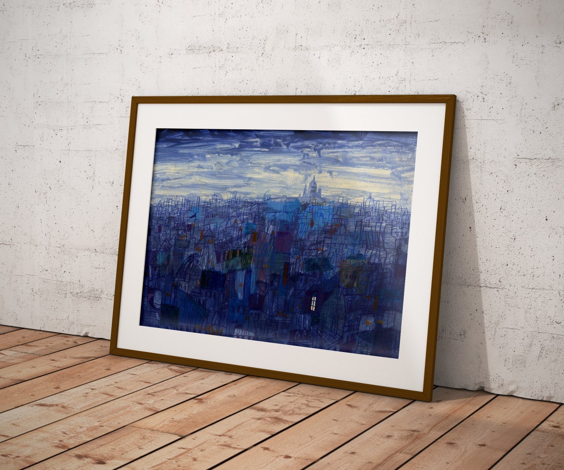 Night in Paris Print France Wall Decor Paris Poster Night - Etsy