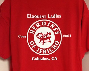 HOJ Heroines of Jericho Rhinestone Logo Football T-shirt - Etsy