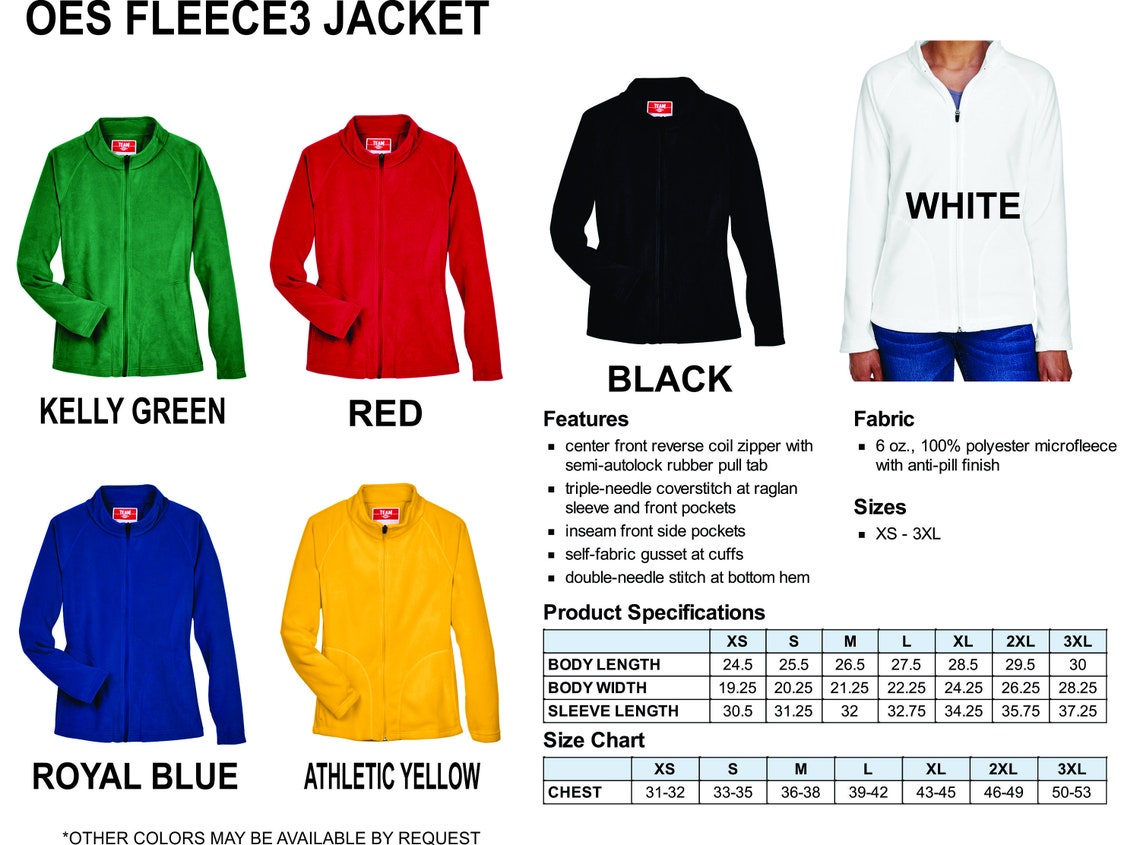 OES Fleece Sweater/jacket Light Weight - Etsy