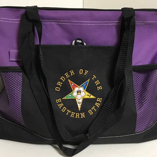 Order of Eastern Star Tote OES Carryall Bag 1850 All Colors - Etsy