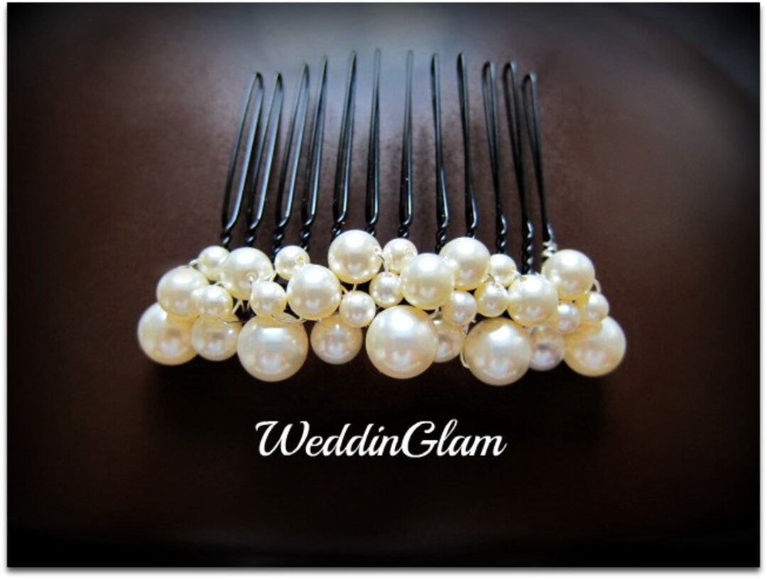 Ivory Pearl Comb, Wedding Comb, Bridal Hair Comb, Wedding Hair ...