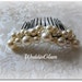 Ivory Pearl Comb, Wedding Comb, Bridal Hair Comb, Wedding Hair ...