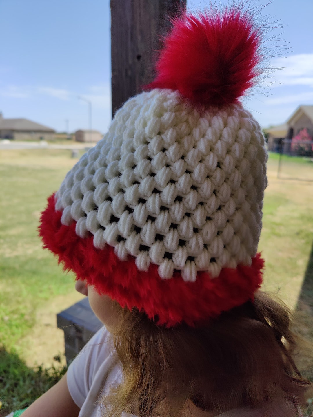 Handmade Reverse Santa Crochet Child Hat - Etsy
