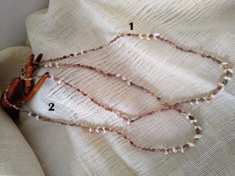 Vintage Hawaiian Sea Shell Beads and Vintage Plastic Plumeria | Etsy