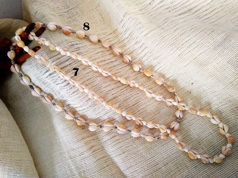 Vintage Hawaiian Sea Shell Beads and Vintage Plastic Plumeria | Etsy