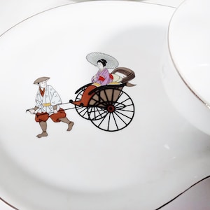 Arita Rickshaw Rikisha Luncheon Set, Service for 6 Cups and Luncheon ...