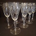 Seneca Glass Cut Crystal Vintage Stemware Water Goblets, Flared Rim ...