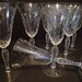 Seneca Glass Cut Crystal Vintage Stemware Water Goblets, Flared Rim ...