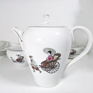 Arita Rickshaw Rikisha Luncheon Set, Service for 6 Cups and Luncheon ...