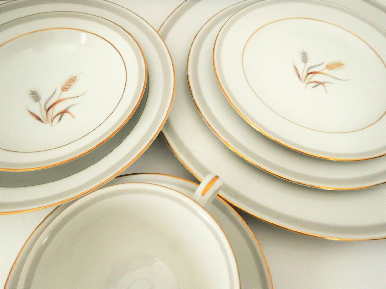 Sango Harvest Gold Wheat Dinnerware Set Gold Sheaves of Wheat. - Etsy