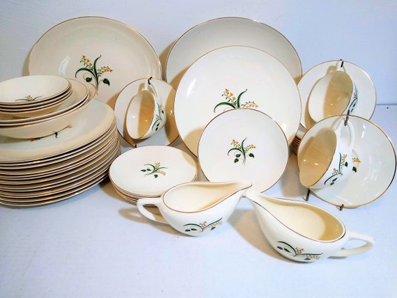 Knowles Forsythia Mid Century Dinnerware. Sold in Sets of - Etsy