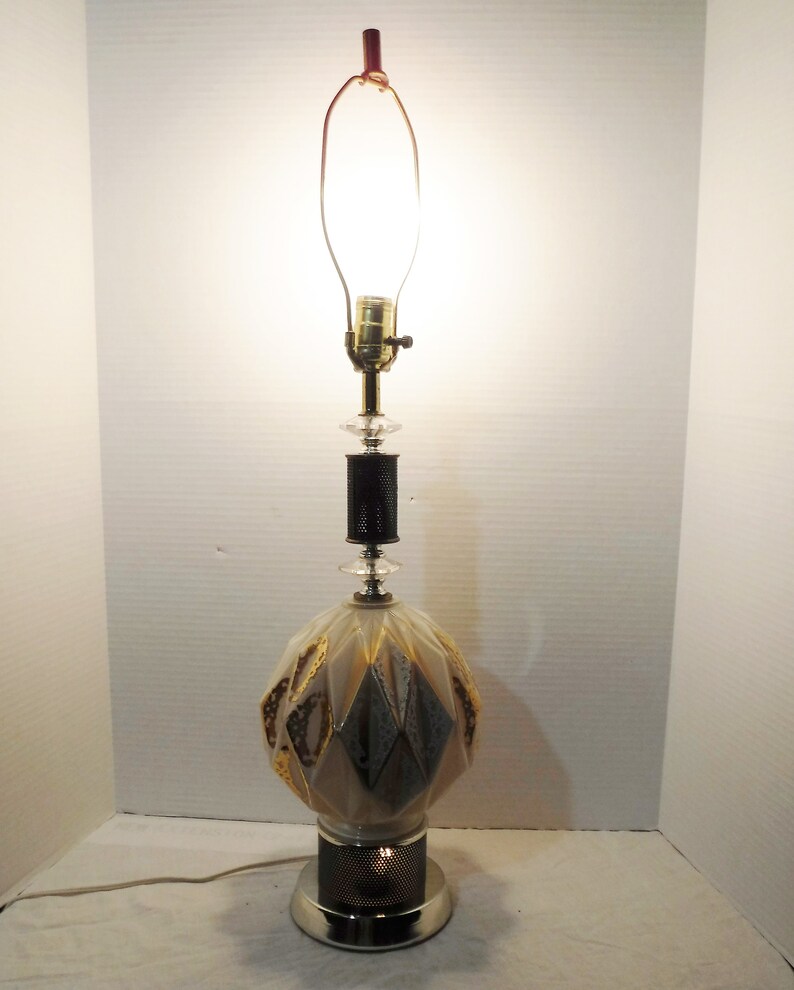 Kitsch Mid Century Geodesic Globe Table Lamp With Mood Light - Etsy