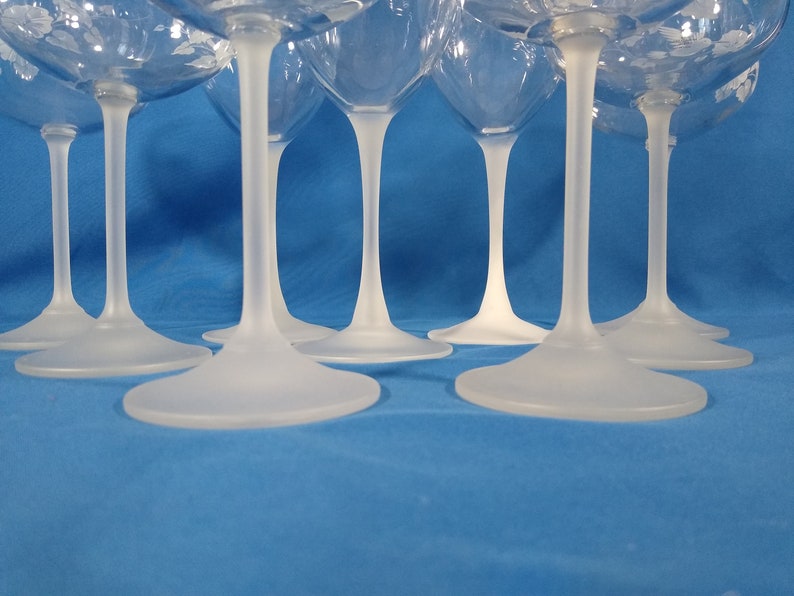 Avon Lead Crystal Stemware: Etched Hummingbird & Flower Barware - Etsy