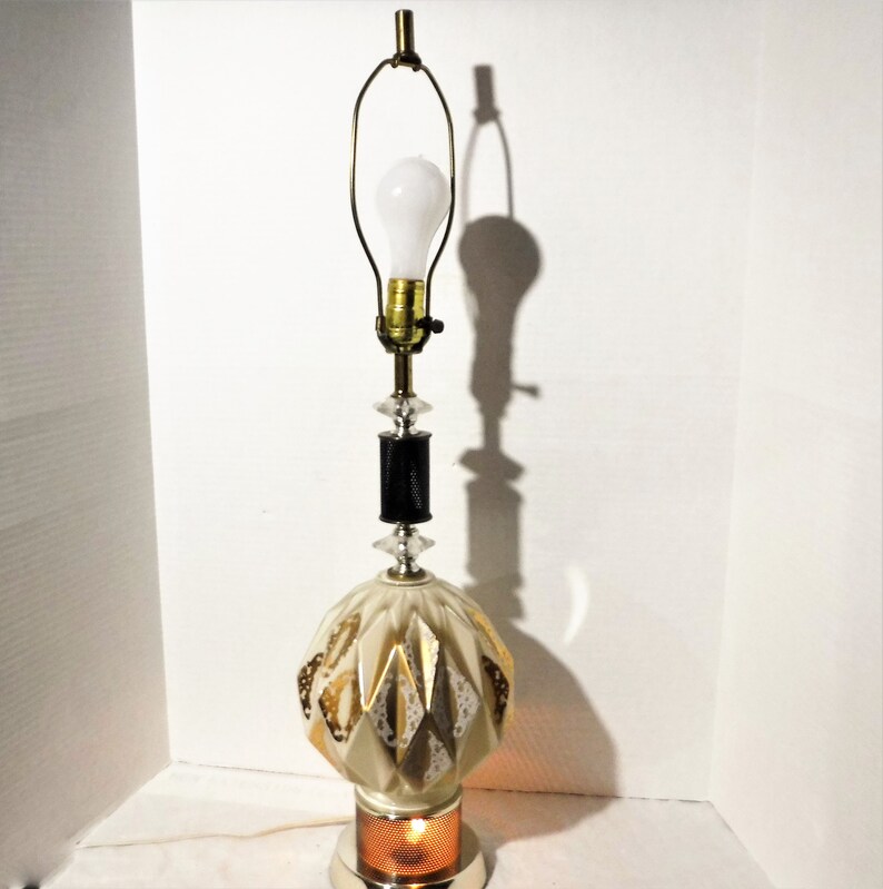 Kitsch Mid Century Geodesic Globe Table lamp with Mood Light | Etsy