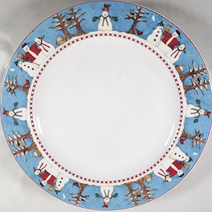Sakura "snowman" Dinnerware. Designed by Debbie Mumm 1997. 16-piece ...