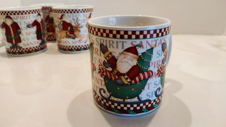 Vintage Christmas Oneida Sakura Debbie Mumm Santa's Spirit - Etsy
