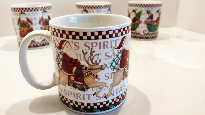 Vintage Christmas Oneida Sakura Debbie Mumm Santa's Spirit - Etsy