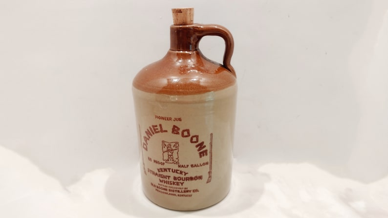 Vintage Daniel Boone Kentucky Bourbon Whiskey Jug – 1974 Half Gallon ...