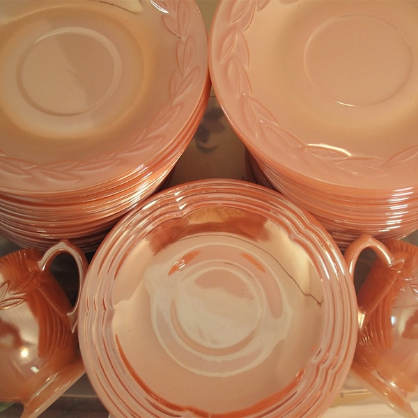 Peach Luster Ware - Etsy