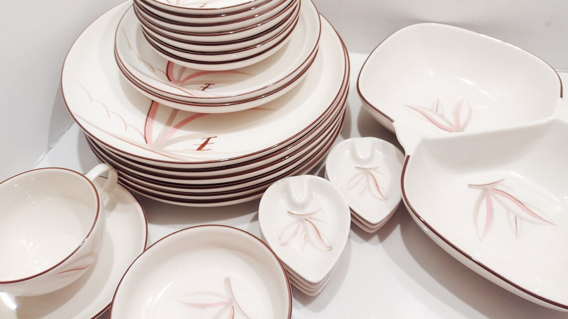 Mid Century Modern Winfield Dragon Flower Dinnerware From the 1940s ...
