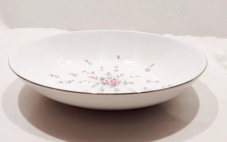 Harmony House Rosebud Fine China 1959, Pink Rosebud Pattern, Platinum ...