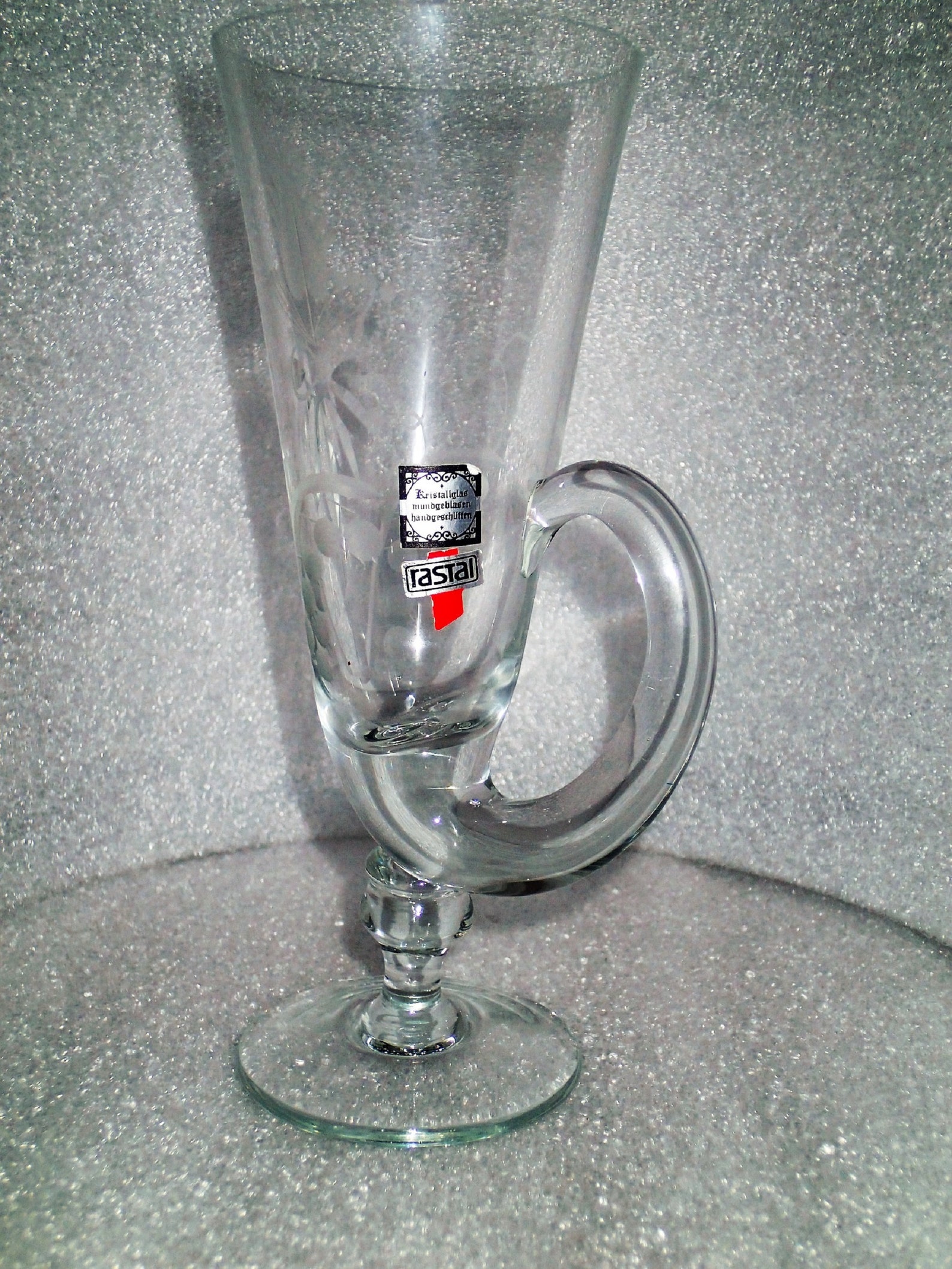 Vintage RASTAL Crystal Horn Beer Stein 16oz Octoberfest Mug | Etsy