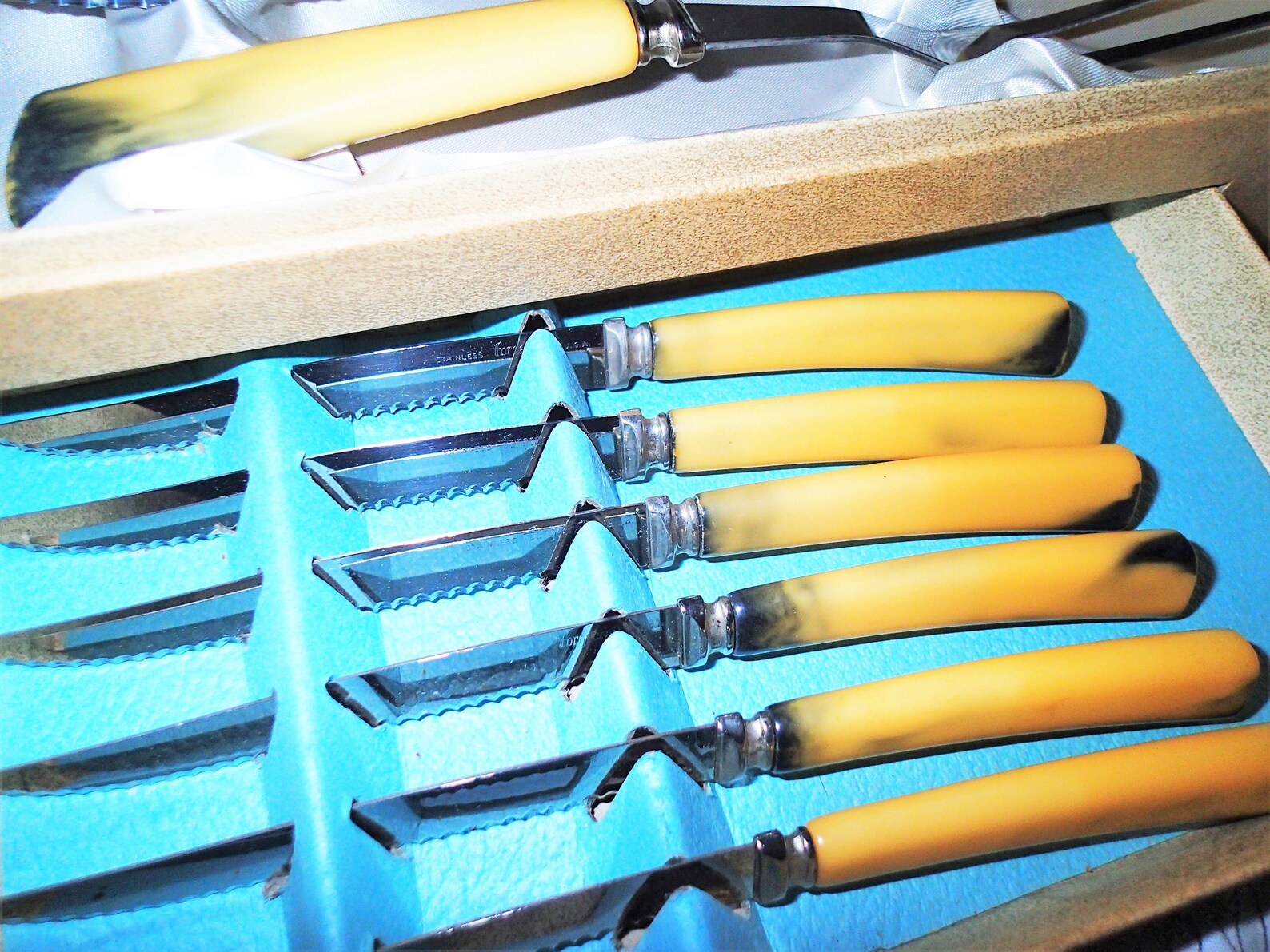 Forgecraft Carving and Steak Knives Set With Faux Horn Handles - Etsy