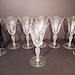 Seneca Glass Cut Crystal Vintage Stemware Water Goblets, Flared Rim ...