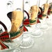 Vintage Culver Yule Horn Glass Footed Mugs. French Horn With Spruce ...