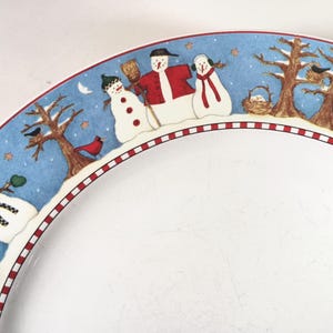 Sakura "snowman" Dinnerware. Designed by Debbie Mumm 1997. 16-piece ...