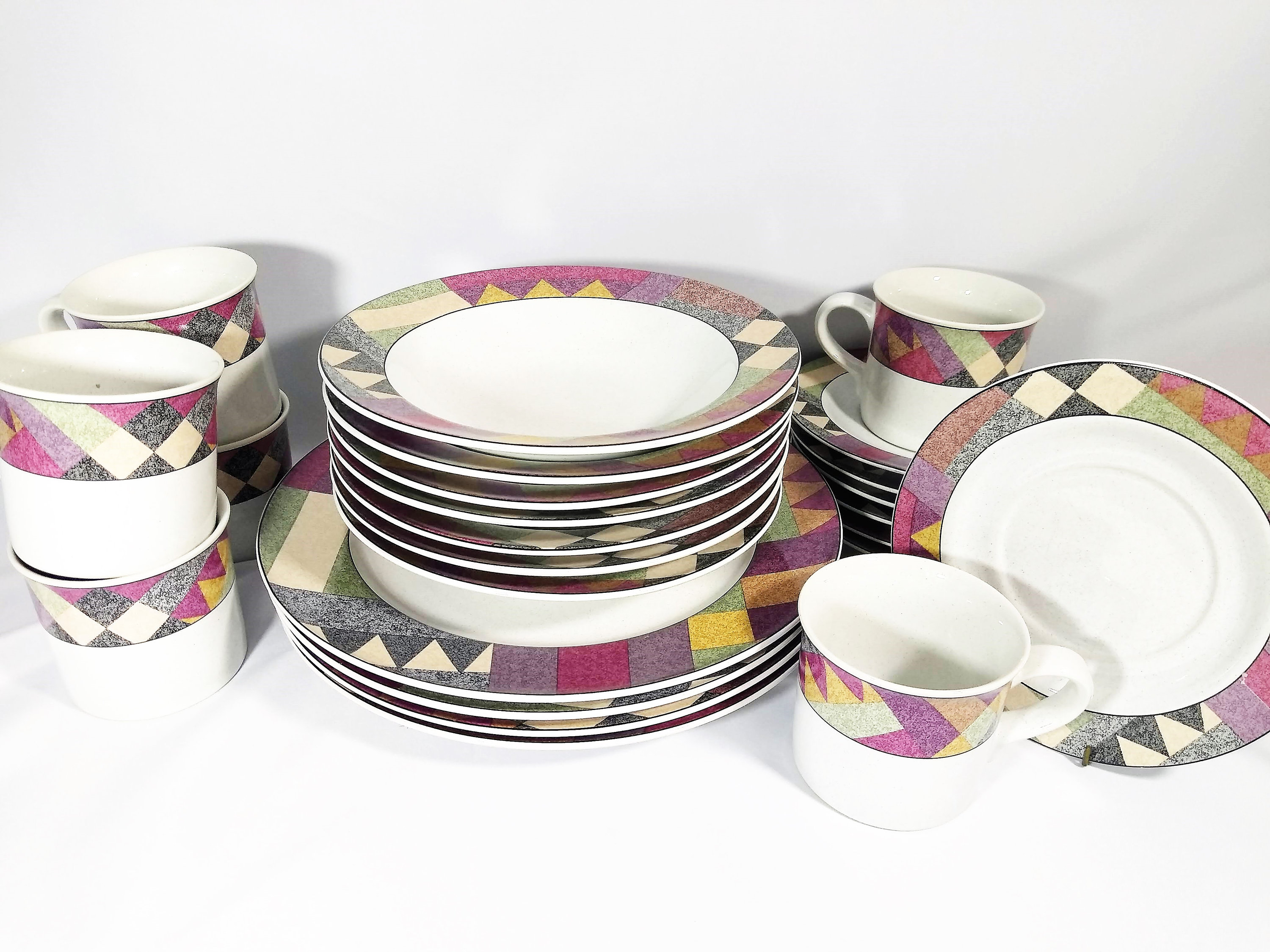 Studio Nova Palm Desert Dinnerware 25 Pieces Dinner - Etsy New Zealand