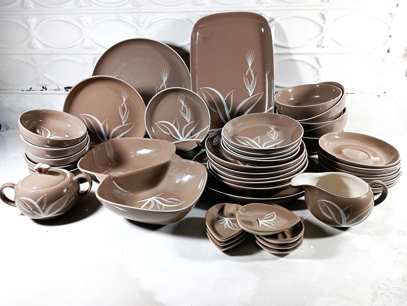 Winfield Desert Dawn Dinnerware 1940s Mid Century Modern Southwestern ...
