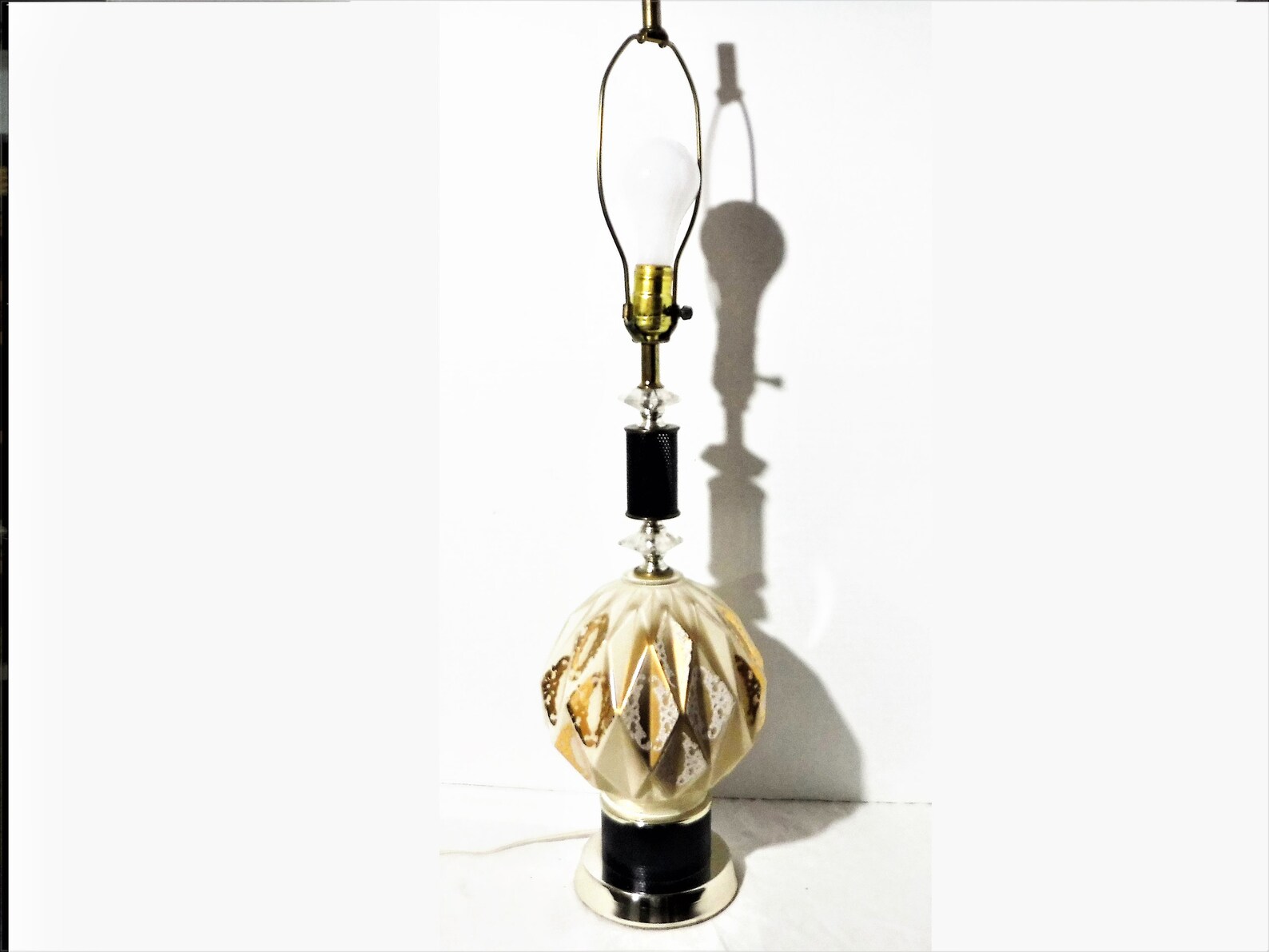 Kitsch Mid Century Geodesic Globe Table lamp with Mood Light | Etsy