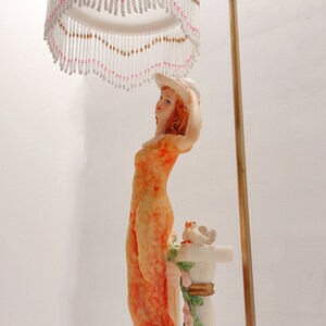1990's Crosa Collection Beautiful Figural Golden Haired Lady Lamp ...