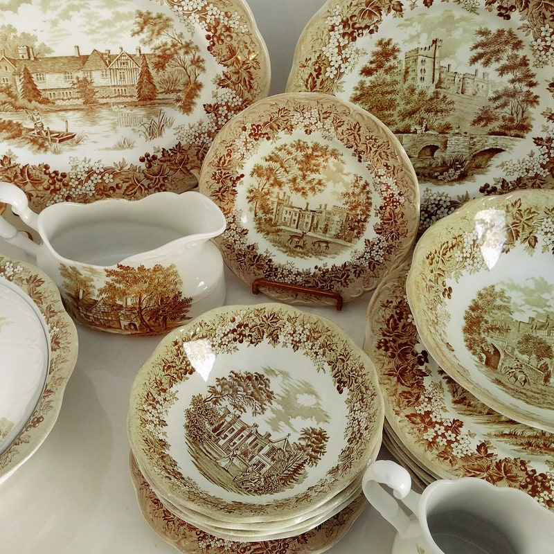Romantic England Dinnerware - Etsy