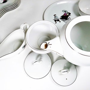 Arita Rickshaw Rikisha Luncheon Set, Service for 6 Cups and Luncheon ...