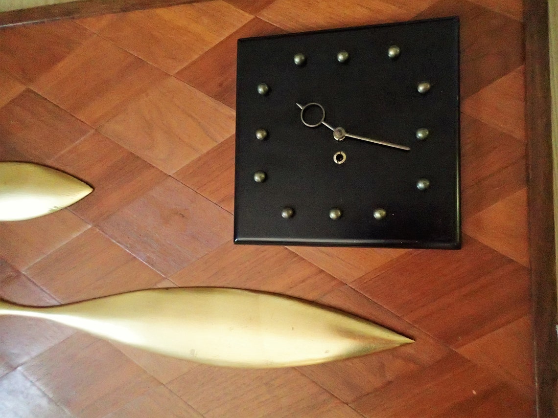 Mid Century Minimalist Art Atomic Fish Extra Large Parquet | Etsy