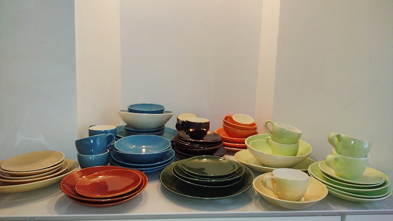 Red Wing by Designer Eva Zeisel Town and Country Sand Dinner - Etsy