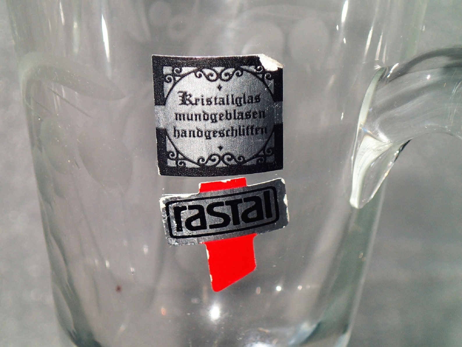 Vintage RASTAL Crystal Horn Beer Stein 16oz Octoberfest Mug | Etsy