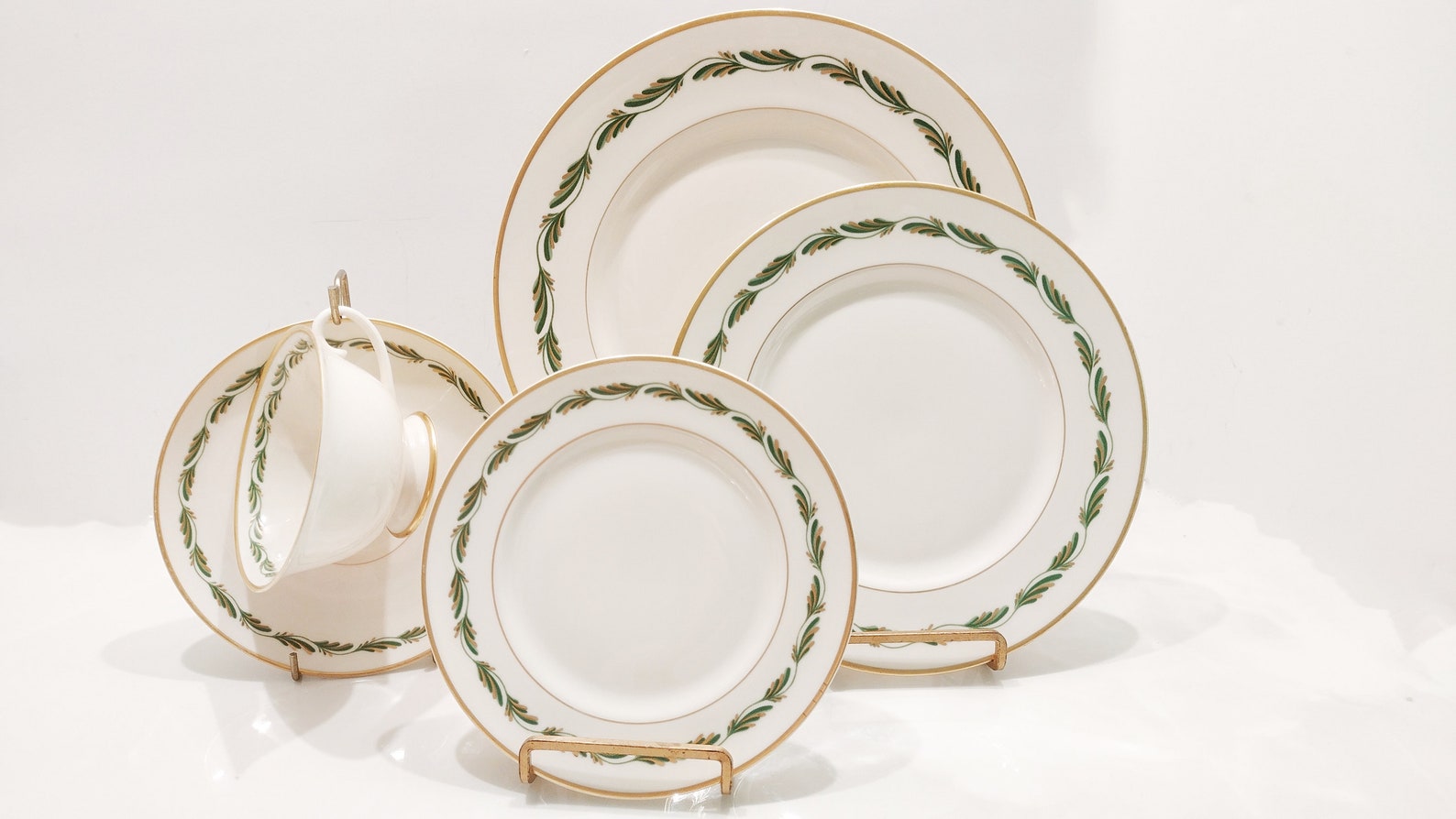 Mid Century Franciscan Arcadia Green 5 Piece Place Settings - Etsy