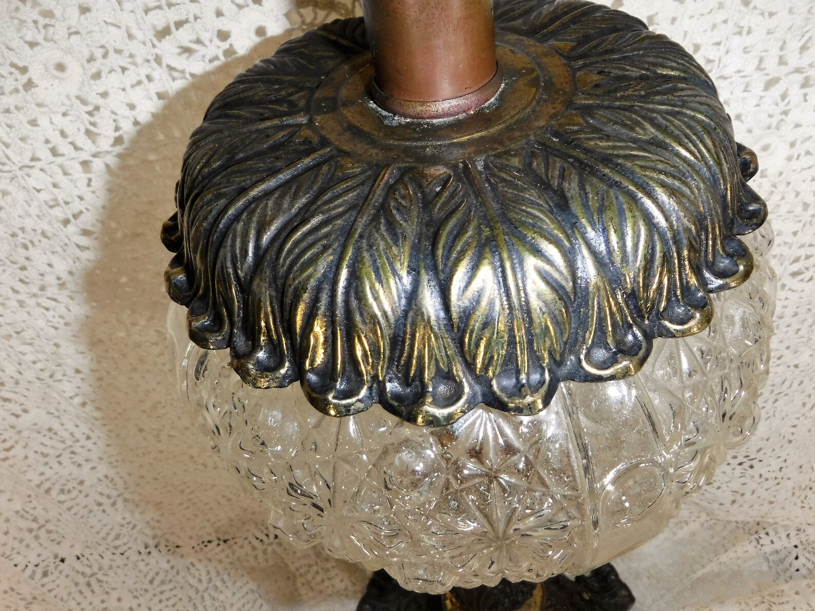 Beautiful Victorian Style Table Lamp Ornate Cast Bronzed - Etsy