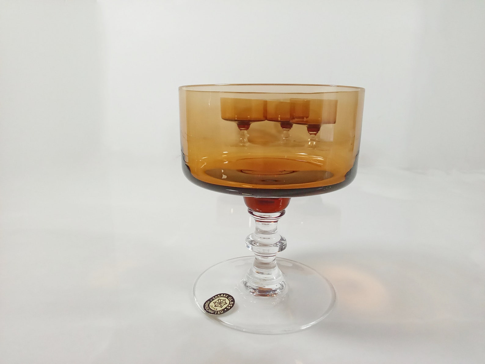 Mid Century Sasaki Regency Amber Stemware. Sold in Sets of 6 - Etsy