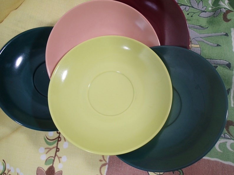 Vintage Melmac Mallo Ware Saucers All the Wonderful - Etsy